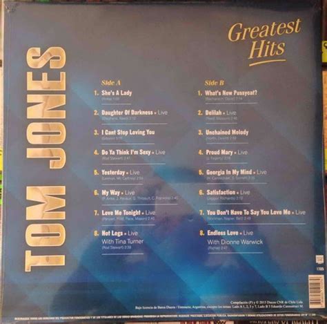 Tom Jones Greatest Hits Vinilo Nuevo Y Sellado Obivinilos Cuotas Sin