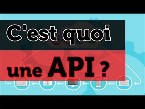 Qu est ce qu une API Définition et exemples