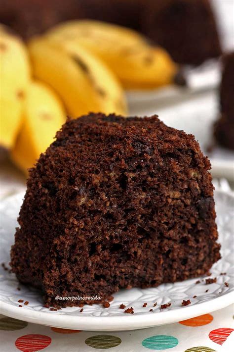 BOLO DE BANANA AVEIA E CHOCOLATE Receitas saudáveis a Chef