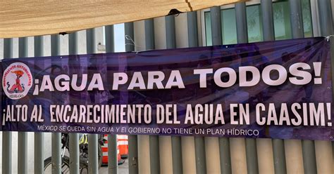 CAASIM NIEGA EL AGUA A COLONIAS POPULARES DE PACHUCA POR SER
