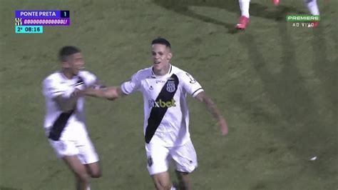Os gols de Ponte Preta 1 x 1 Vila Nova pela 34ª rodada da Série B do