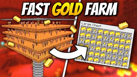 Gold Farm Per Hour Minecraft Tutorial Youtube
