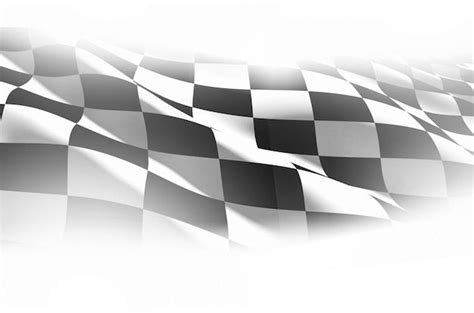Bandera De Carreras A Cuadros En Blanco Y Negro Foto Premium