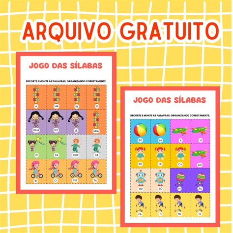 JOGO DAS SÍLABAS BRINQUEDOS Prof Tatiane Alves Conhecimento
