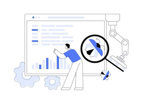 premium vector automated testing abstract concept vector illustration