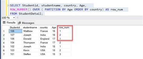 ROW NUMBER Function In SQL Server SQL Server Guides