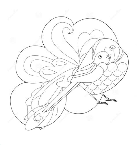 Simple Draw Bird Of Paradise Coloring Pages Coloring Cool