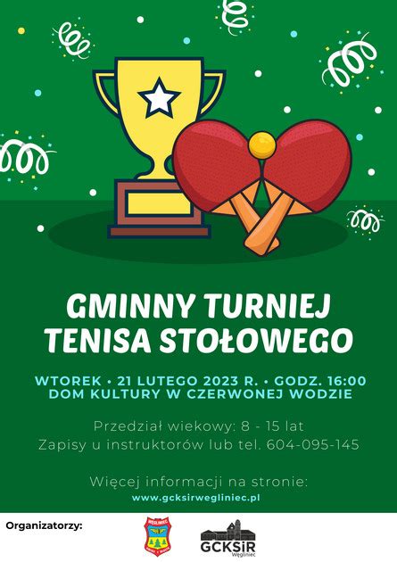 Gminny Turniej Tenisa Stołowego w Węglińcu Gminne Centrum Kultury