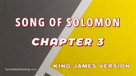 Song Of Solomon Chapter 3 KJV Online Bible Reading