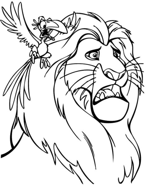 Mufasa Vs Scar Para Colorir Imprimir E Desenhar Colorir Me