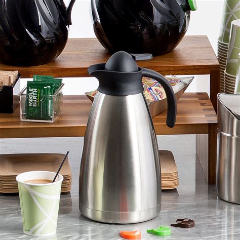 Tablecraft 10299 68 Oz Stainless Steel Insulated Coffee Carafe Server
