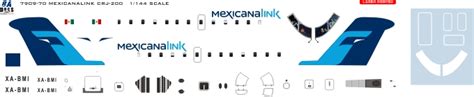 Adecs Decals Catalogue Mexicana Link Crj
