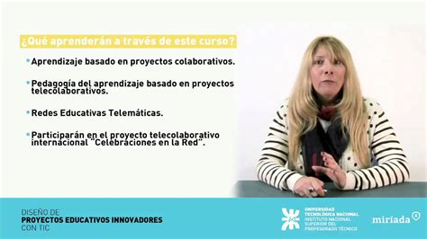 Dise O De Proyectos Educativos Innovadores Con Tic Utn Youtube