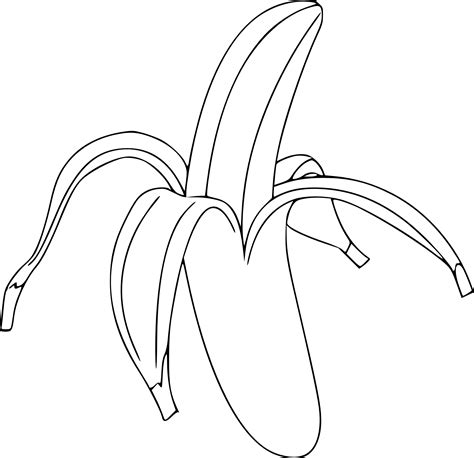 Coloriage Banane dessin à imprimer sur COLORIAGES info