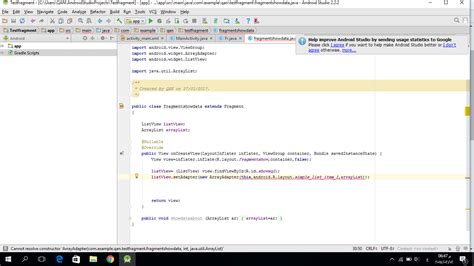 Android Add Context Array Adapter In Fragment Class Stack Overflow