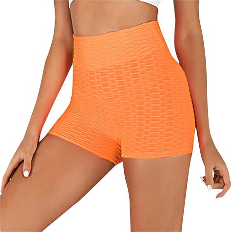 YOCheerful Women S Yoga Shorts With Pockets High Waist Tummy Control