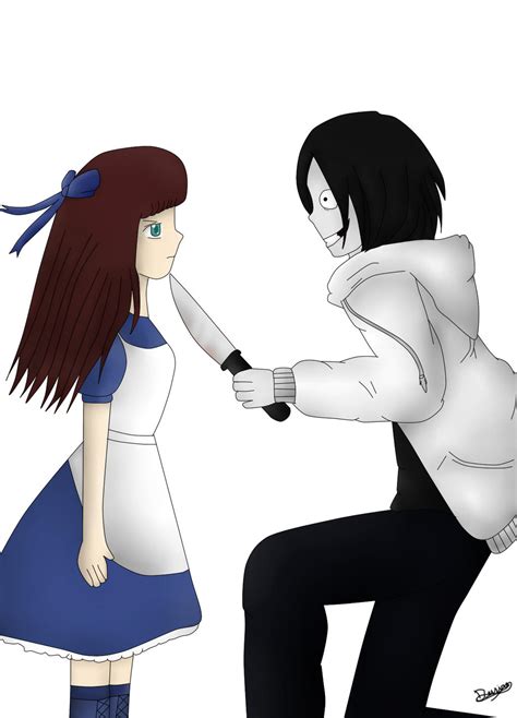 Jeff The Killer And Alice Liddell By Beccalupin On Deviantart