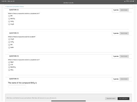 solved 5 05 pm wed jun 29 question completion status