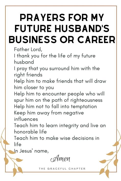 12 Prayers For Your Future Husband The Graceful Chapter