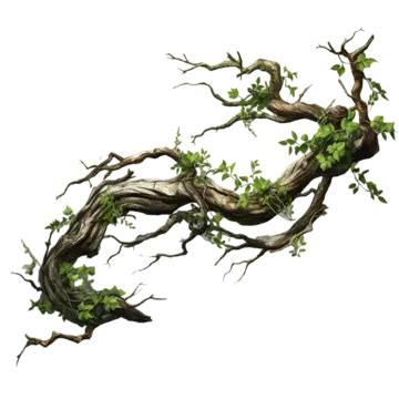 Un árbol De Dibujos Animados Con Hojas Y Ramas Verdes PNG dibujos Un