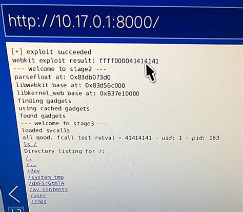 PS4 5 50 WebKit Userland Exploit Rewrite By Qwertyoruiop PSXHAX