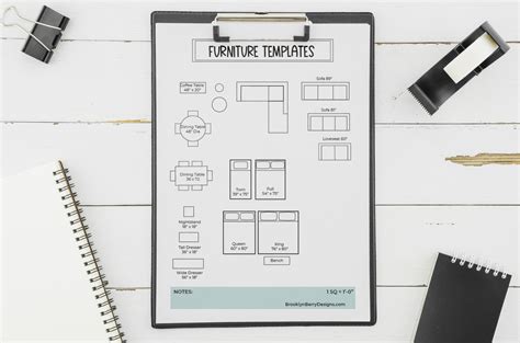 1 4 Inch Scale Furniture Templates Printable Free Free Printable