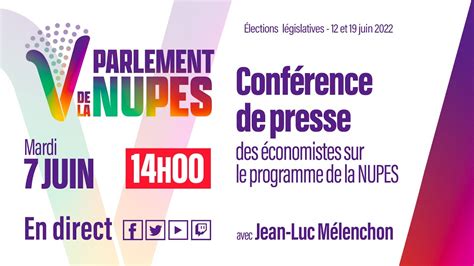 Conf Rence De Presse Des Conomistes Sur Le Programme De La Nupes