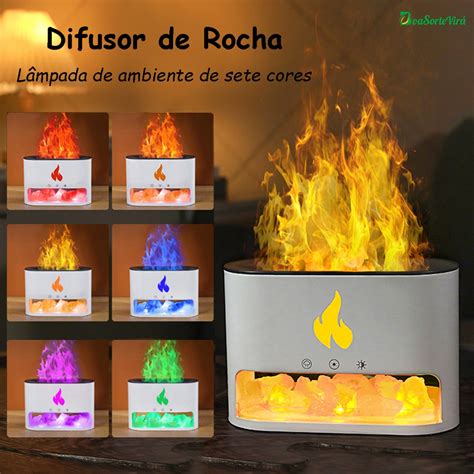 Difusor Para Leos Essenciais Aromatizador De Ambiente Chamas M Quina