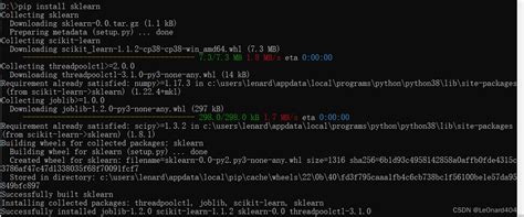 【sklearn安装】win10 python3适用于初学者 windows安装sklearn csdn博客