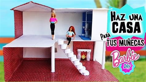 Como hacer CASA de MUÑECAS Barbie RECICLANDO 1Parte Baño Cocina