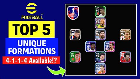 TOP 5 Unique Formations In EFootball 2023 Mobile 3 2 3 2 Unique