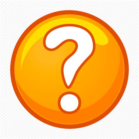 Clipart Orange Question Mark Circle Icon PNG Citypng