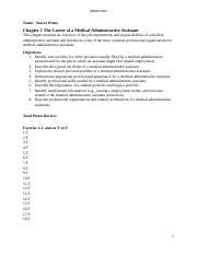 Overview Of Medical Administrative Assistant Career Course Hero