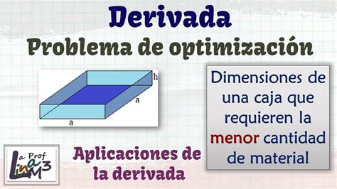 Volumen Caja Sin Tapa Aplicaciones De La Derivada Problemas De