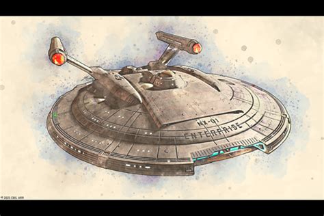 Enterprise NX 01 Physical Matte Print Jace Ridley S Ko Fi Shop Ko