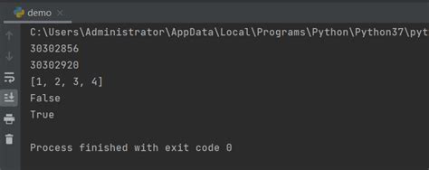 python身份运算符is与is not区别用法基础教程 python 脚本之家