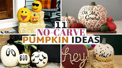 Were LOVING These No Carve Pumpkin Decorating Ideas Decorated