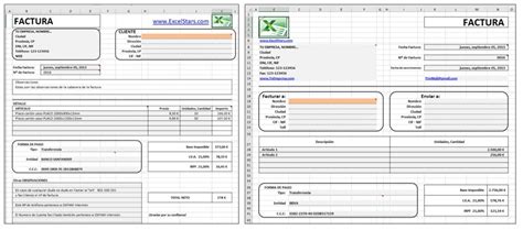 Factura Template Excel