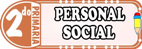 Personal Social Para Segundo De Primaria Fichas De Trabajo