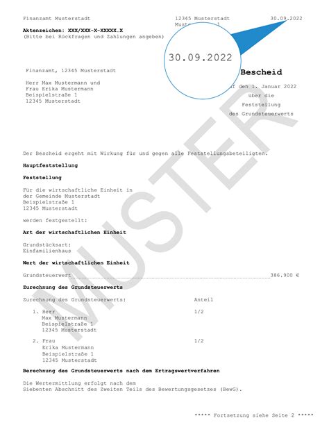 Grundsteuerwertbescheid Alles Wichtige zur Bescheidprüfung