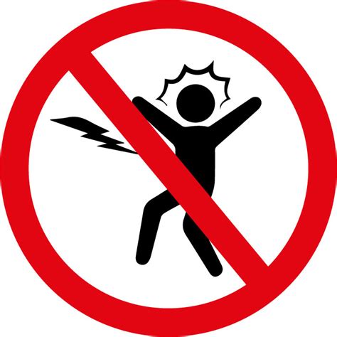 Pictogramme Attention courant électrique interdit 1