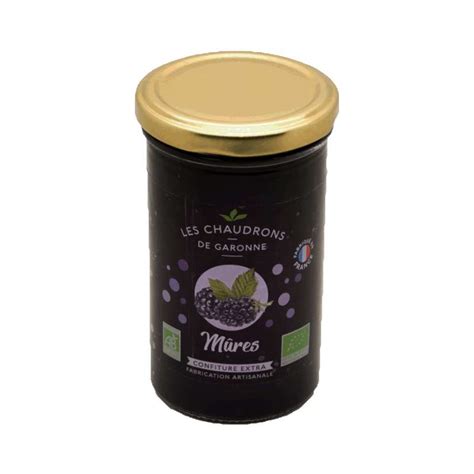 Confiture de mûres BIO Chaudrons de Garonne 300 g La Belle Vie