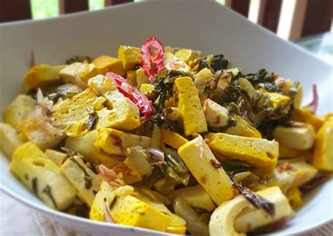 Panduan Bikin Tumis Sawi Asin Tahu Kuning 6 Langkah Yang Lezat
