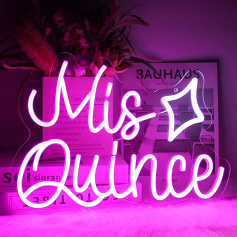 Mis Quince Neon Sign Happy 15th Birthday Neon Signs For Wall Sweet 15