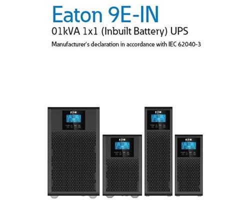1 KVA Eaton 9E Online Double Conversion UPS With Internal Batteries
