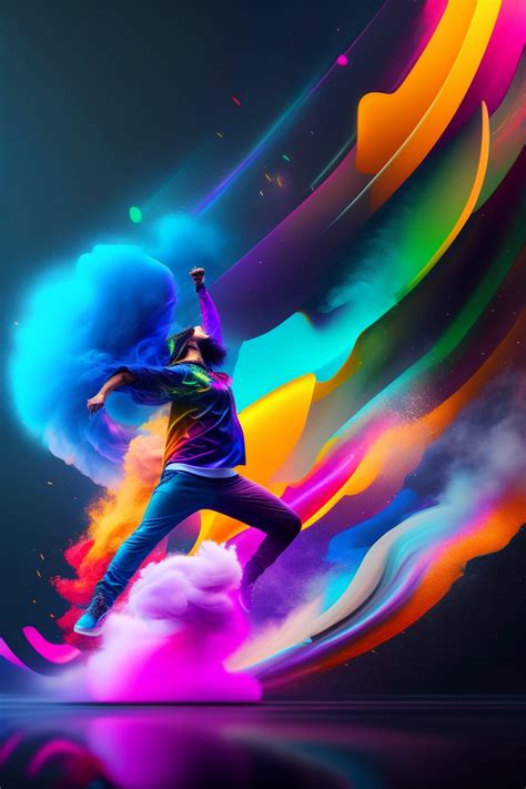 Lexica Crazy Hip Hop Dance 8k Wallpaper Smoke Colorful Fusion Of