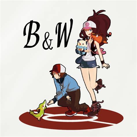 Hilda Hilbert Oshawott Snivy And Tepig Pokemon And 2 More Drawn