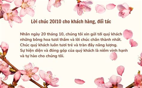 100 lời chúc 20 10 hay và ý nghĩa nhất dành tặng phái nữ