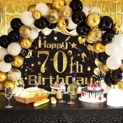 Buy 70th Birthday Decorations For Men Women Include Happy 70th Birthday