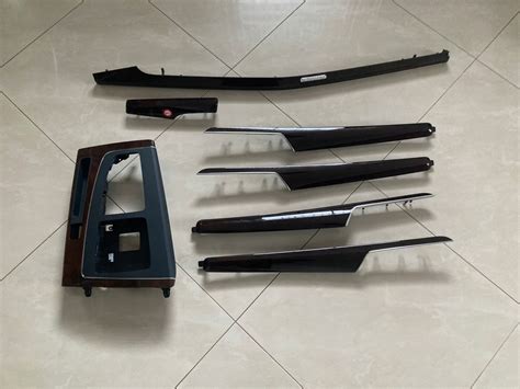 LISTWY OZDOBNE DEKORY AUDI Q5 80A CIEMNE DREWNO 13708166726